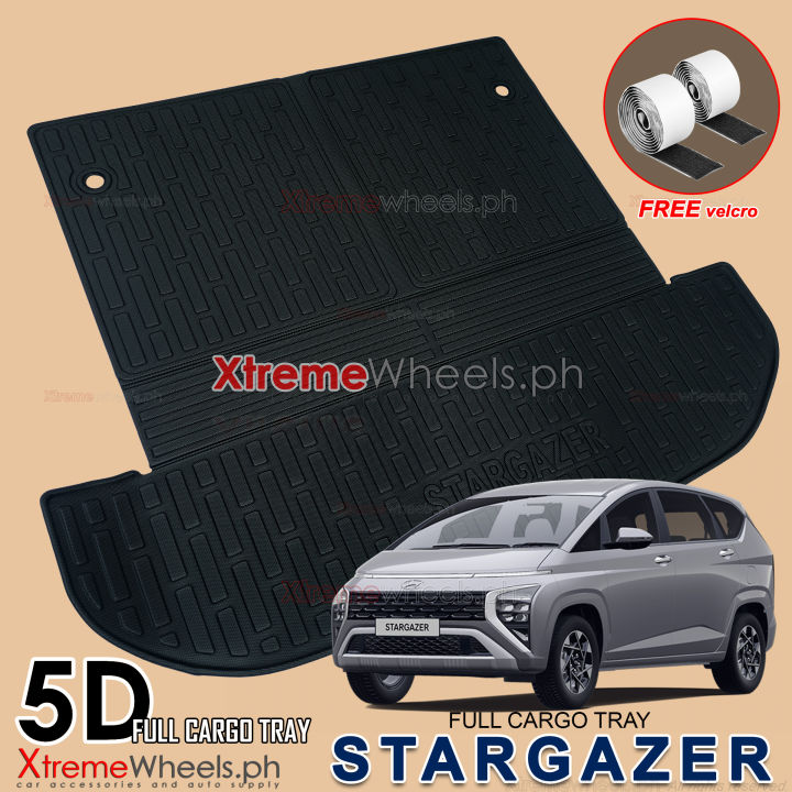 Hyundai Stargazer 2022 to 2025 Bendable Full Cargo / Trunk Tray 5D Deep ...