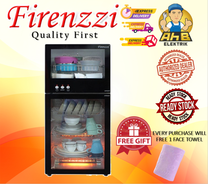 Firenzzi FD-138 BK Dish Dryer Disinfection Cabinet (138L) | Lazada