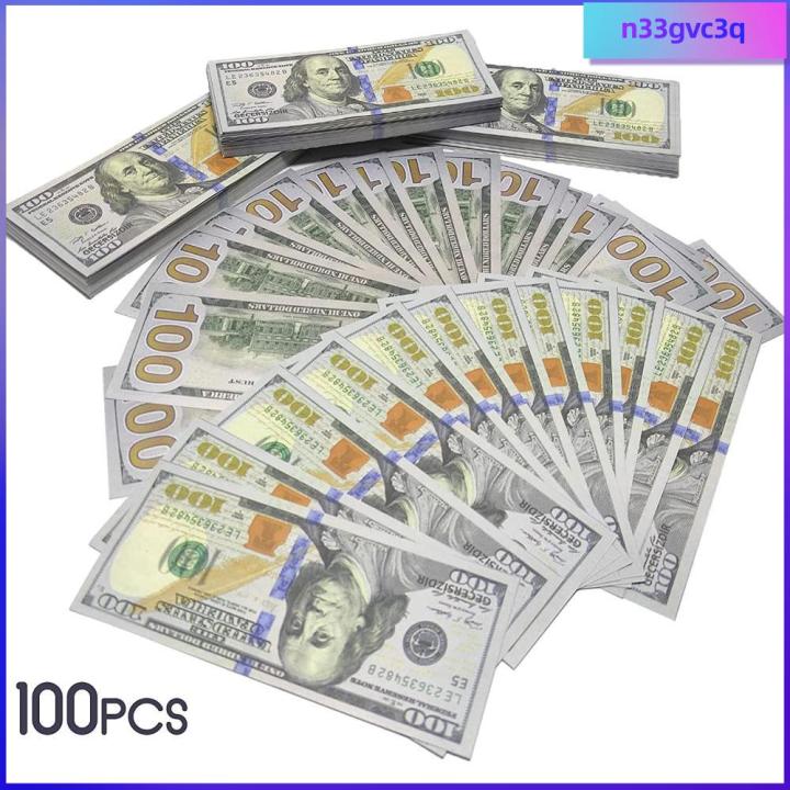 100pcs/pack Prop Money Show off Wealth Artifact Dollar Bills for Movies ...