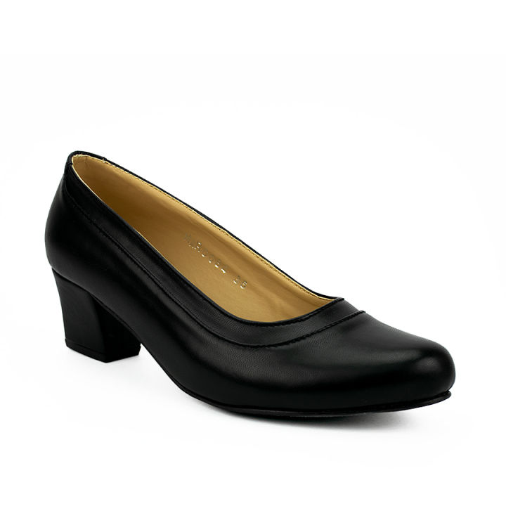 Cardams ECLB MAR 00084 Black Women Block Heel Office/School Pumps ...