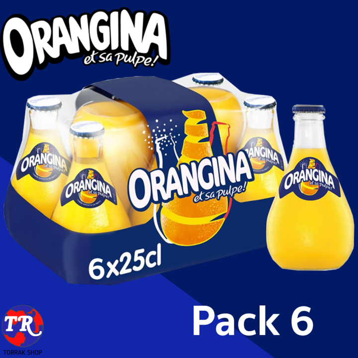 Orangina 250ml ออเรนจิน่า น้ำส้ม อัดก๊าซ น้ำผลไม้ รสส้ม 250มล. แพ็ก6 ...