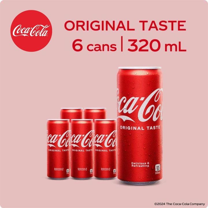 Coca-Cola Original Taste 320mL - Pack of 6 | Lazada PH