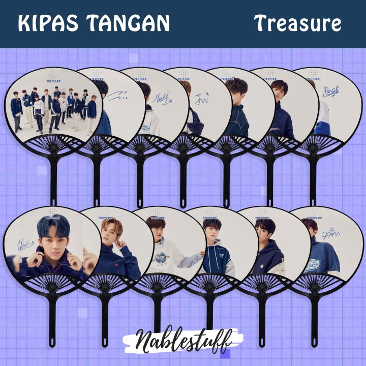 Kipas Tangan Treasure // Kipas Kerang // Merchandise Kpop | Lazada ...