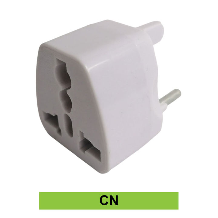 3 Pin Plug Euro European Converter EU UK Travel Mains Power Adapter ...