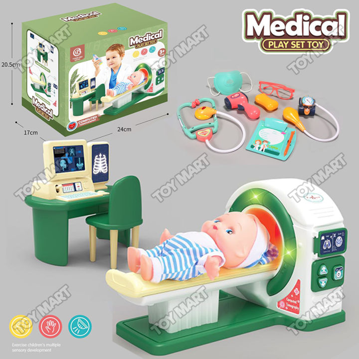 11/Pcs Doctor CT Scan & XRay Clinic Simulation Pretend Playset Medical ...