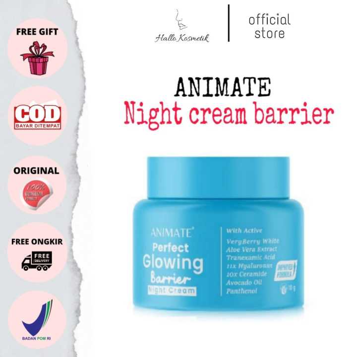 Animate Perfect Glowing Barrier Night Cream 10 gr ORIGINAL | Lazada ...