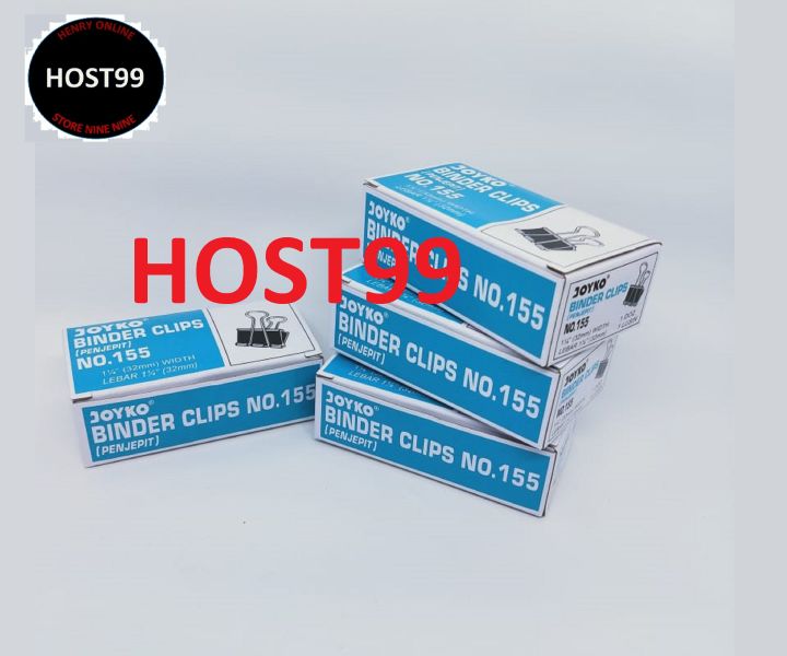 BINDER CLIPS 155 PENJEPIT KERTAS NOTA BUKU 1,25INCH 32MM JOYKO KENKO ...