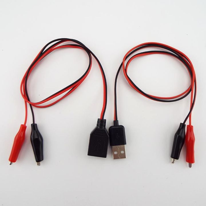 【Stylish】 Alligator Test Clips Crocodile Clamp To Usb Male Female ...