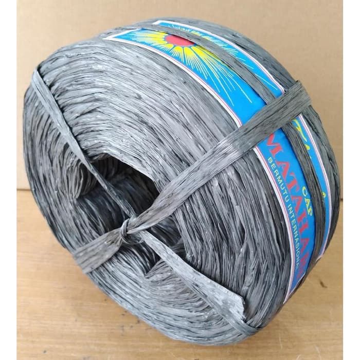 Tali Plastik / Rafia - Cap Matahari 1 Gulung ( 1 Bal ) - Hitam | Lazada Indonesia