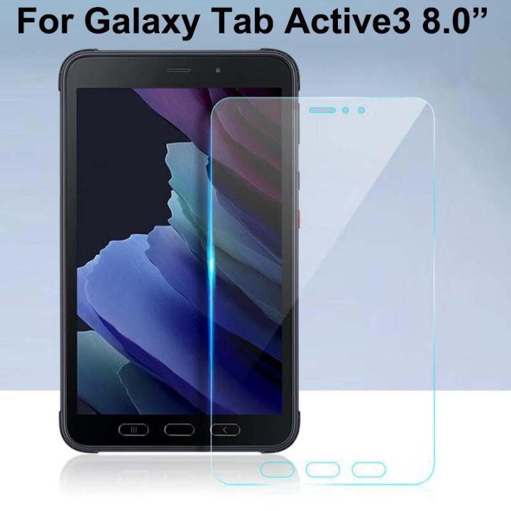 Clear tempered glass screen protector for Samsung Galaxy Tab Active 3 8 ...