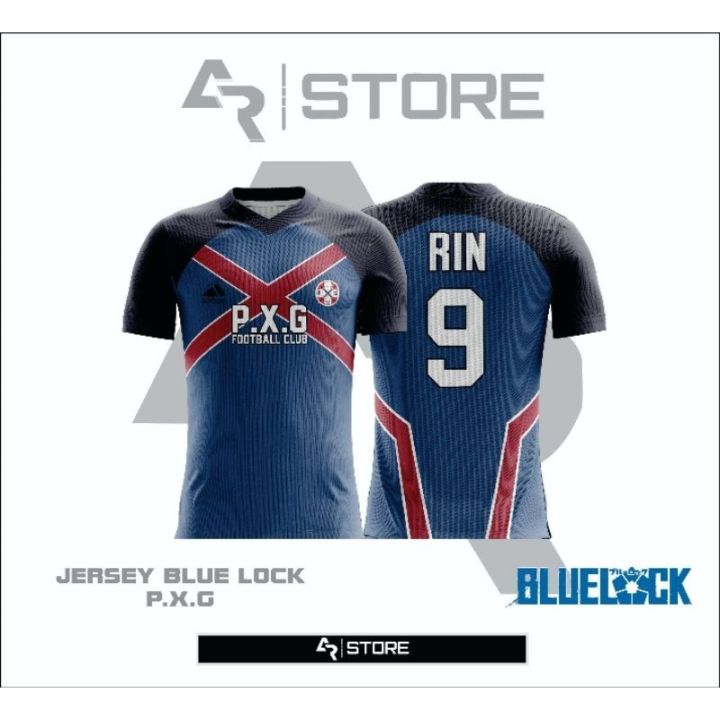 Jersey Anime Blue Lock - PXG (Paris X Gen RIN Free/Can Custom Nickname ...
