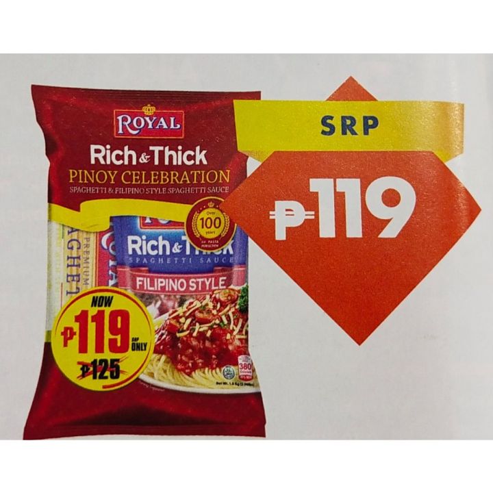 706 Royal Filipino Style Celebration Royal Spaghetti Pasta 800g + Royal ...