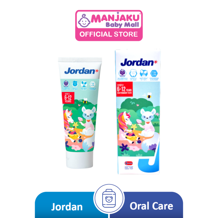 Jordan Kids Step 2 Toothpaste (Age 6-12) 75g - Assorted Colour | Lazada