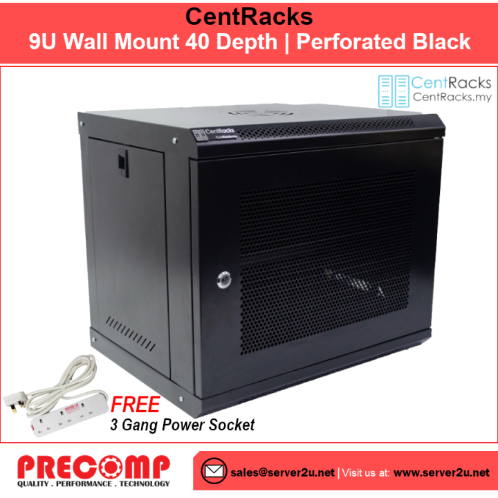 CentRacks 9U (40cm x 45cm x 53cm) Wall Mount Server Rack | Lazada