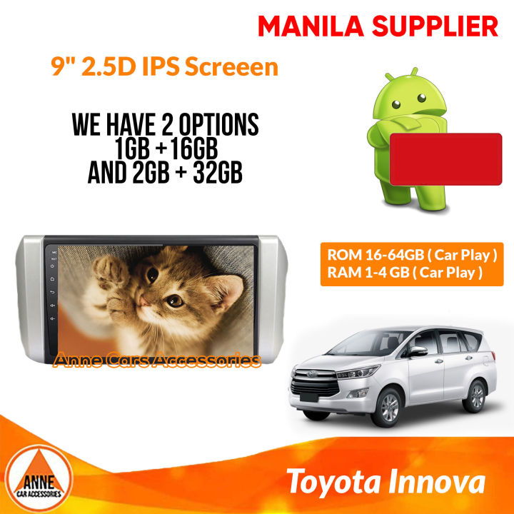 Toyota Innova 2016 2017 2018 2019 2020 Car 2 DIN 2Din Android OEM GPS ...