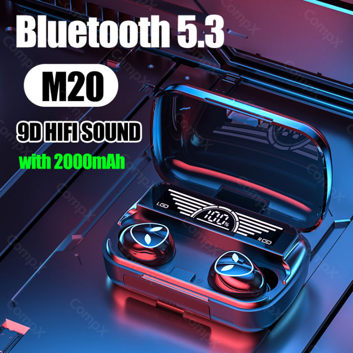 TWS The New Upgrade M20 Headset Bluetooth HiFi Microphone Wireless Earphone bluetooth Android ...