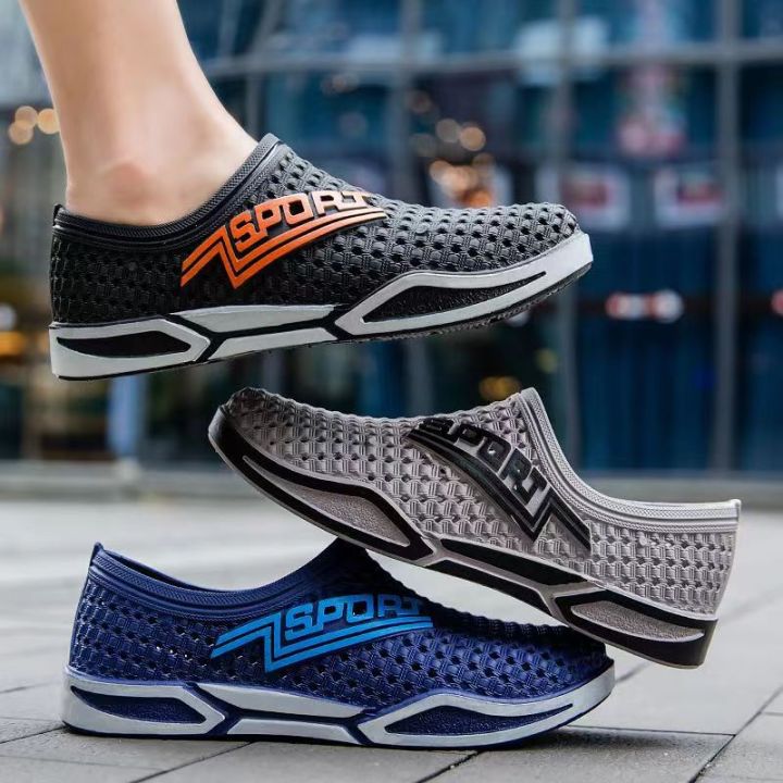 รองเท้าแตะแบบสวม รองเท้าแตะรัดส้น ใส่ได้หญิงและชาย ไซส์40-44 DX-371/007 ...