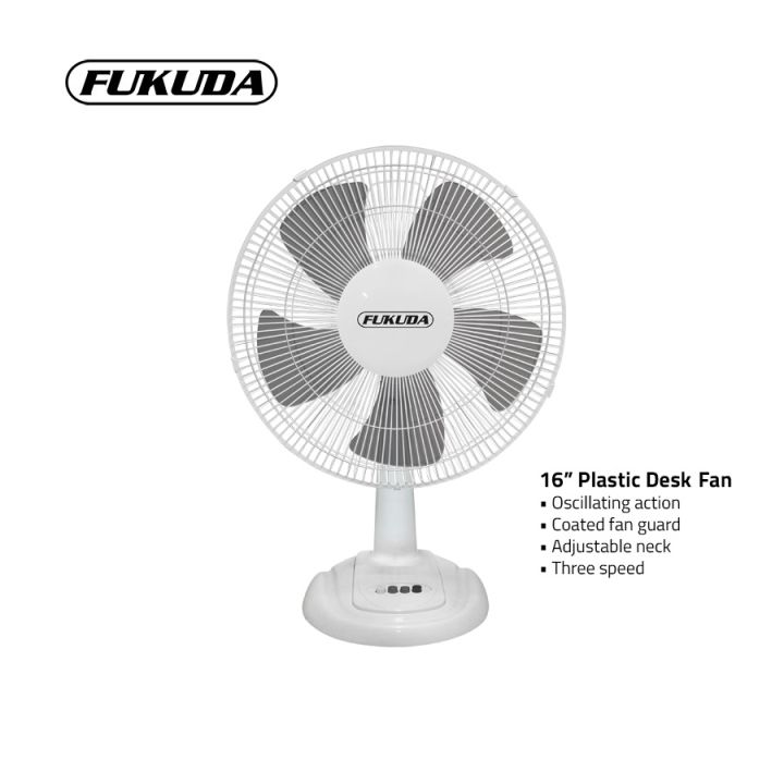 Fukuda Desk Fan Electric Fan 5 Leaf Blade 16 Inches DF260 Goodguys ...