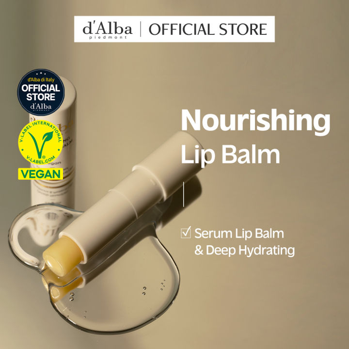 [D'ALBA OFFICIAL] White Truffle Nourishing Serum Lip Balm 3.6g | Lazada PH