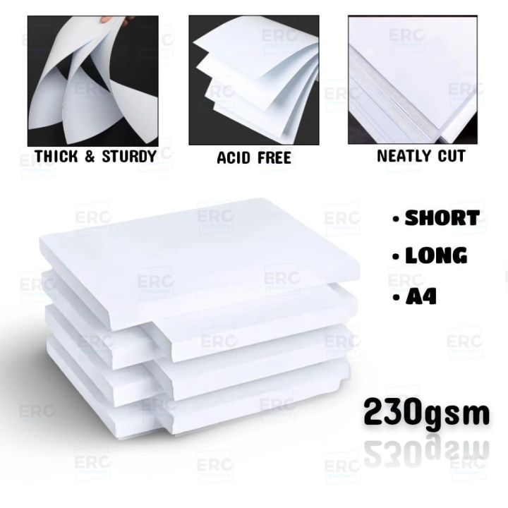 230gsm Vellum Paper Short A4 Long - Ultra White Board Letter Legal ...