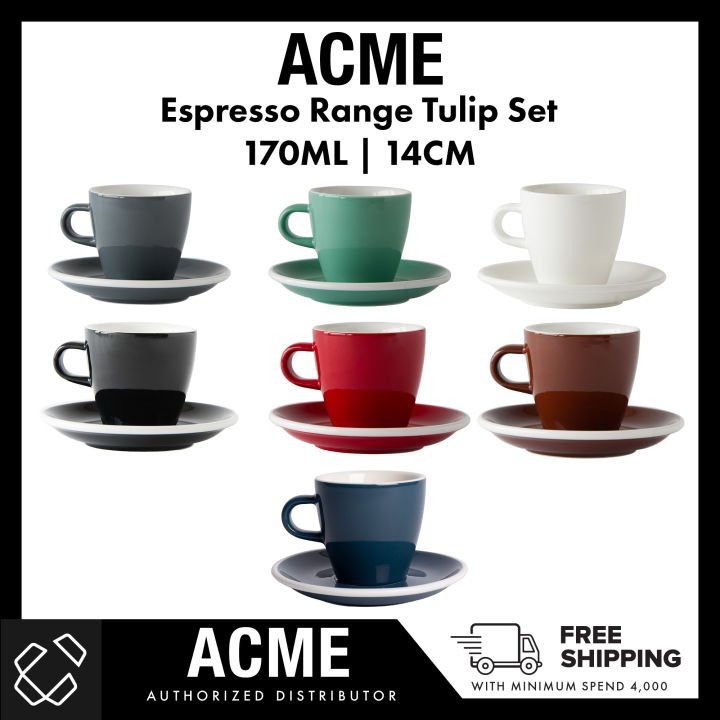 ACME Espresso Range Medium Tulip Cup 170ml and Saucer 14cm Set | COFFEE ...