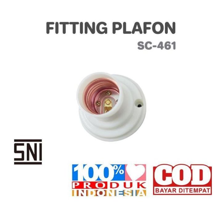 Fitting Bulat Plafon CAHAYA SC461 / Fitting Plafon E27 | Lazada Indonesia