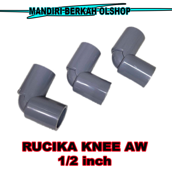 RUCIKA Knee PVC 1/2” AW / elbow 1/2” inch AW | Lazada Indonesia