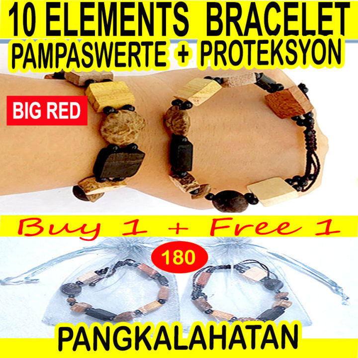 PAMPASWERTE 10 ELEMENTS BRACELET Pang Paswerte at Proteksyon (BUY1 ...