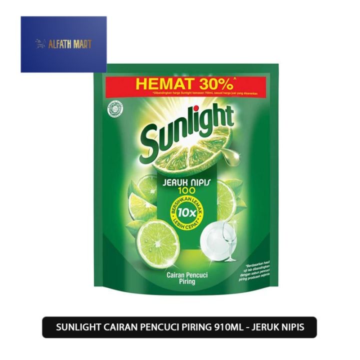SUNLIGHT CAIRAN PENCUCI PIRING 910ML | Lazada Indonesia