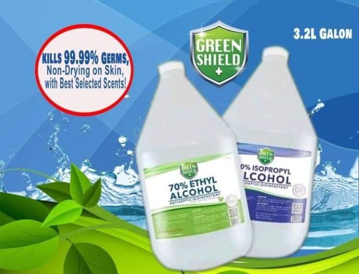 GREEN SHIELD 70% ALCOHOL 1 GALLON | Lazada PH