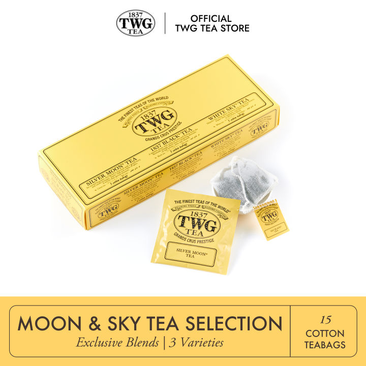 TWG Tea | Moon and Sky Selection, Assortment of White Tea Blend, Green ...
