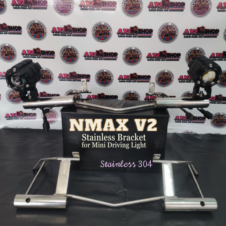 Nmax v2 MDL bracket Stainless 304 bracket for mini driving light nmax ...