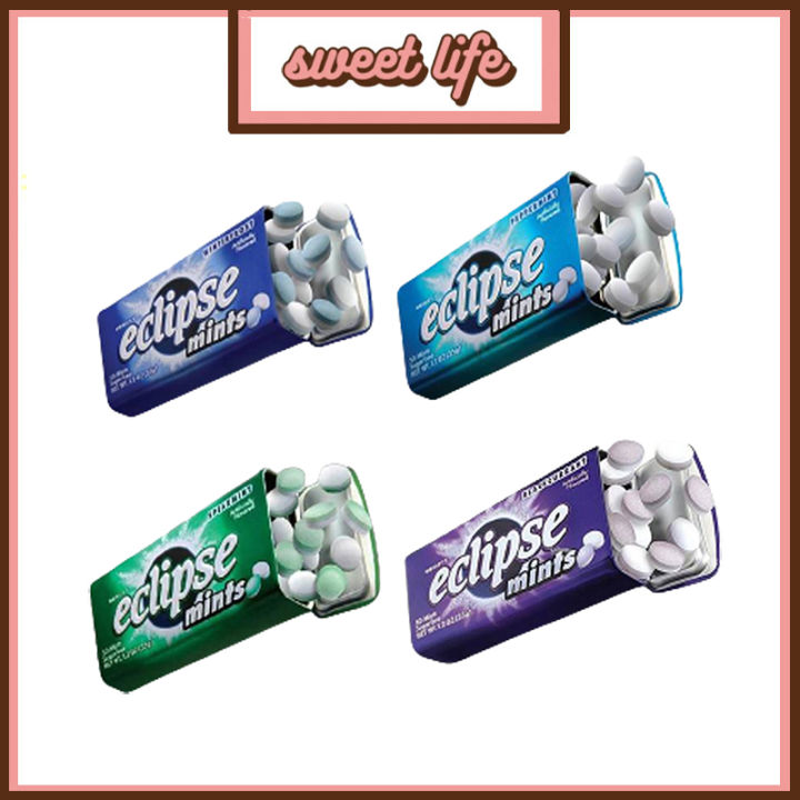 35G WRIGLEY'S ECLIPSE MINTS HARD CANDY SUGAR GULA PUDINA FLAVOR SPEARMINT / PEPPERMINT ...