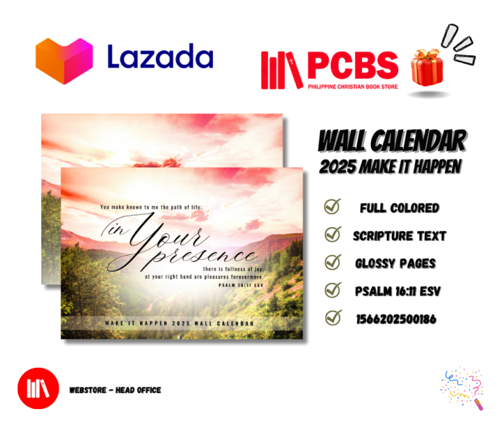 PCBS Wall Calendar 2025 (Scripture Text Wall Calendar) with Bible ...