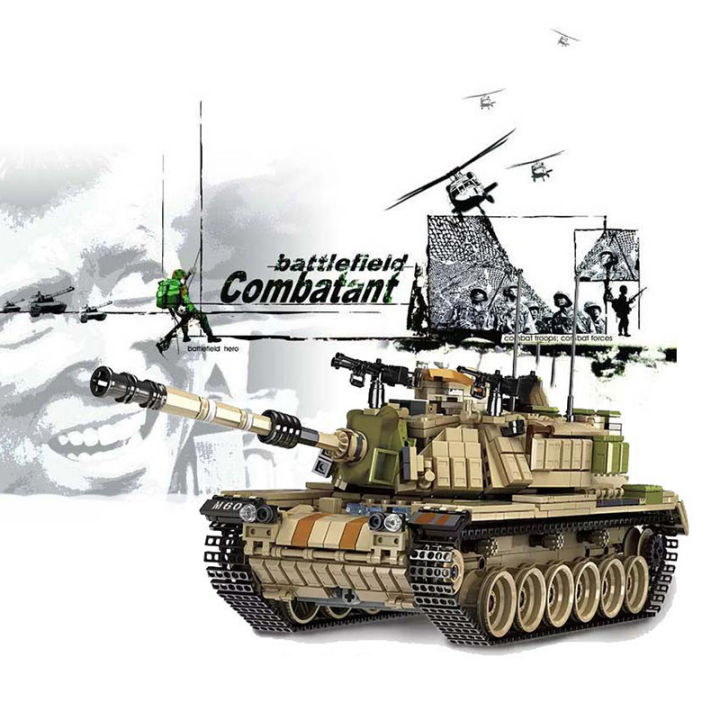 1753pcs Military Series Israel M60 Magach Main Battle Tank ww2 Army ...