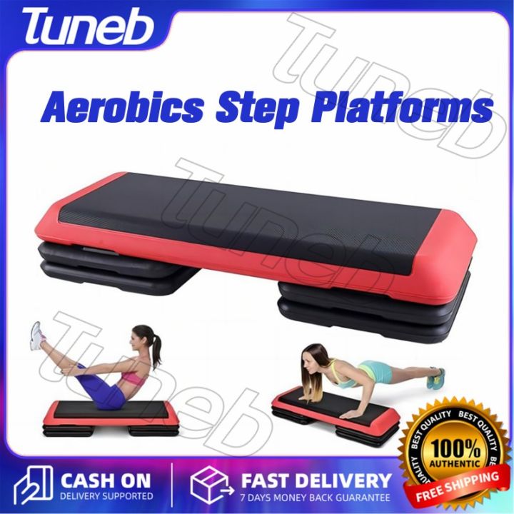 Tuneb Aerobic STEP BOARD Adjustable Height Durable Plastic Non-Slip Eco ...