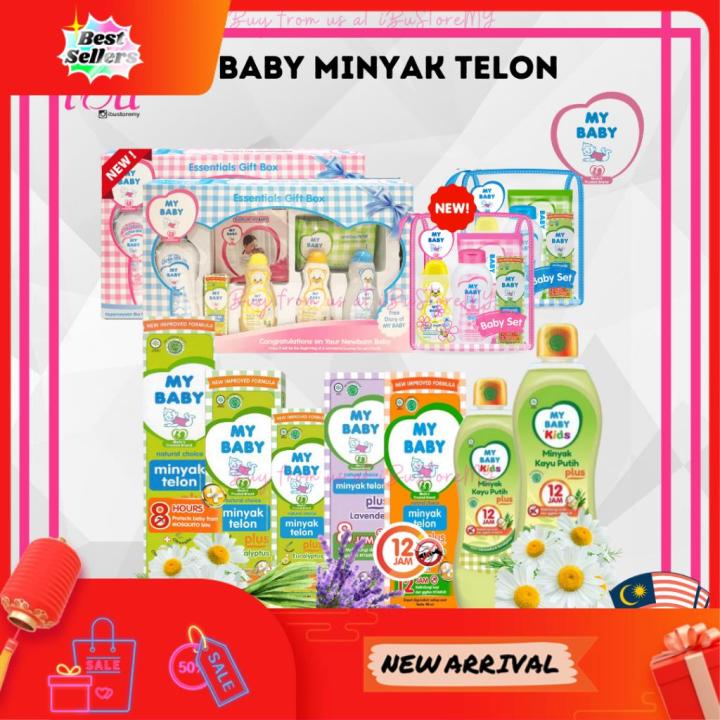 ⭐READY STOCK⭐ Minyak Telon Plus Mybaby Eucalyptus Lavender 60ml 90ml ...