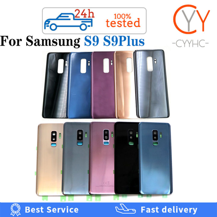 For Samsung Galaxy S9 Plus / S9Plus + G960 G965 F Glass back cover With ...