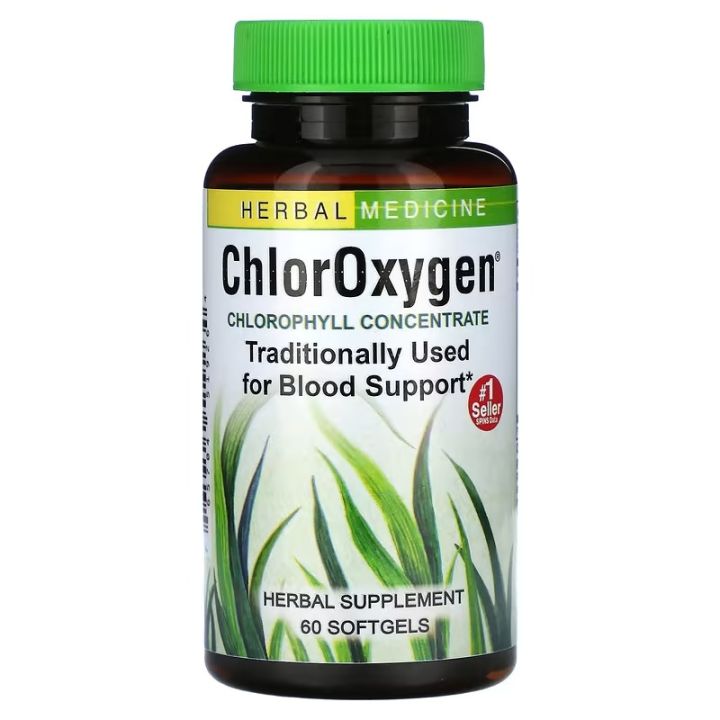 ChlorOxygen, Chlorophyll Concentrate, 60 Fast-Acting Softgels | Lazada PH