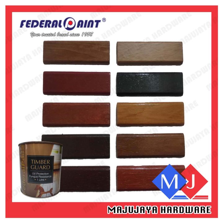 FEDERAL PAINT Timber Guard Wood Varnish Wood Stain Shellac Lacquer ...