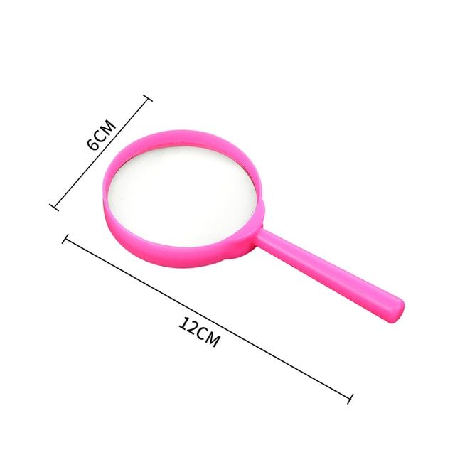 TOPOPTICAL 3x Hand-Held Reading Magnifiers Portable Toy Magnifier ...