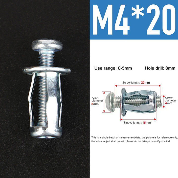 Sixth street 10 Sets M4 M5 M6 Jack Nuts Car Metal Screw Petal Nuts With ...