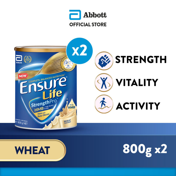[Bundle of 2] Ensure® Life StrengthProᵀᴹ Wheat 800g | Lazada Singapore
