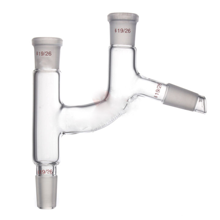 yingke 19/26 Four Way Claisen Distillation Connecting Glass Adapter Lab ...