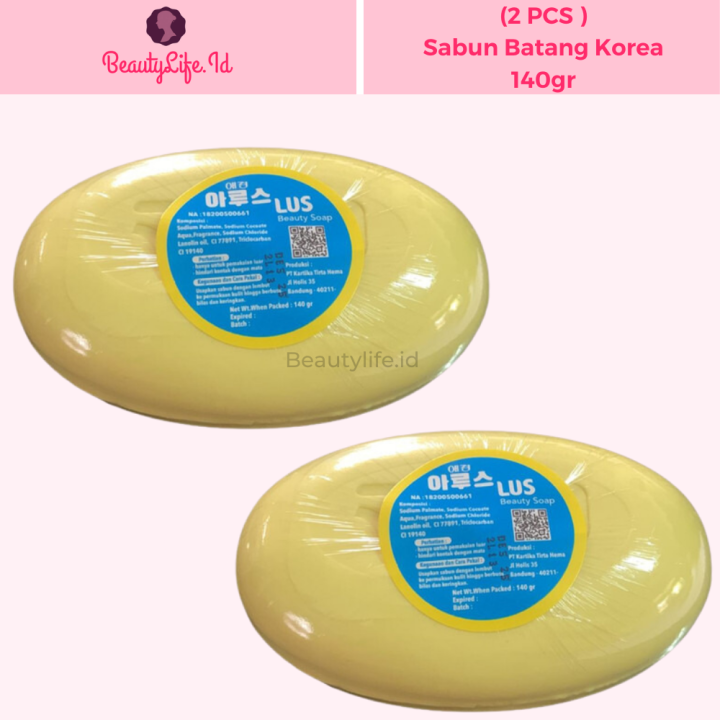 Paket 2 Pcs Sabun Mandi Korea Kuning Pemutih Kulit Tubuh serta Wajah ...