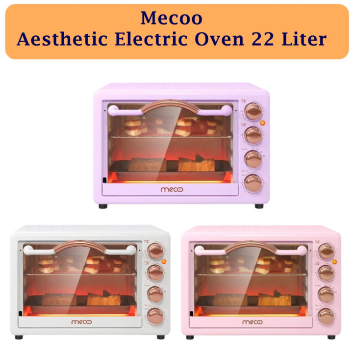 Mecoo Aesthetic Electric Oven 22 Liter Capacity Low Watt | Lazada