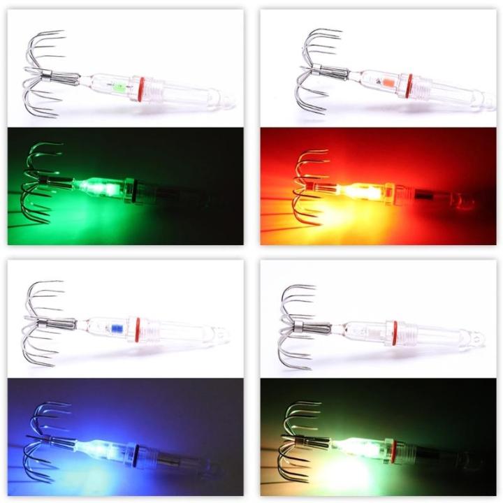 LED Squid Lures for Night Angling Corrosions Resistant Construction ...