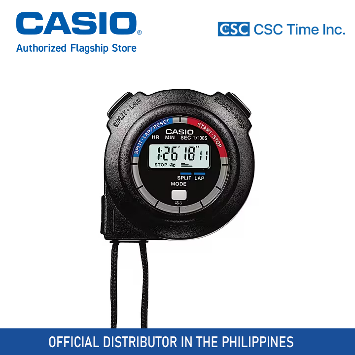 Casio Sports Stopwatch (HS-3V-1BRDT) Black Color | Lazada PH