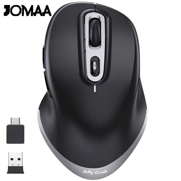 JOMAA Type C Wireless Mouse for MacBook Laptop Computer Mouse USB 2 ...
