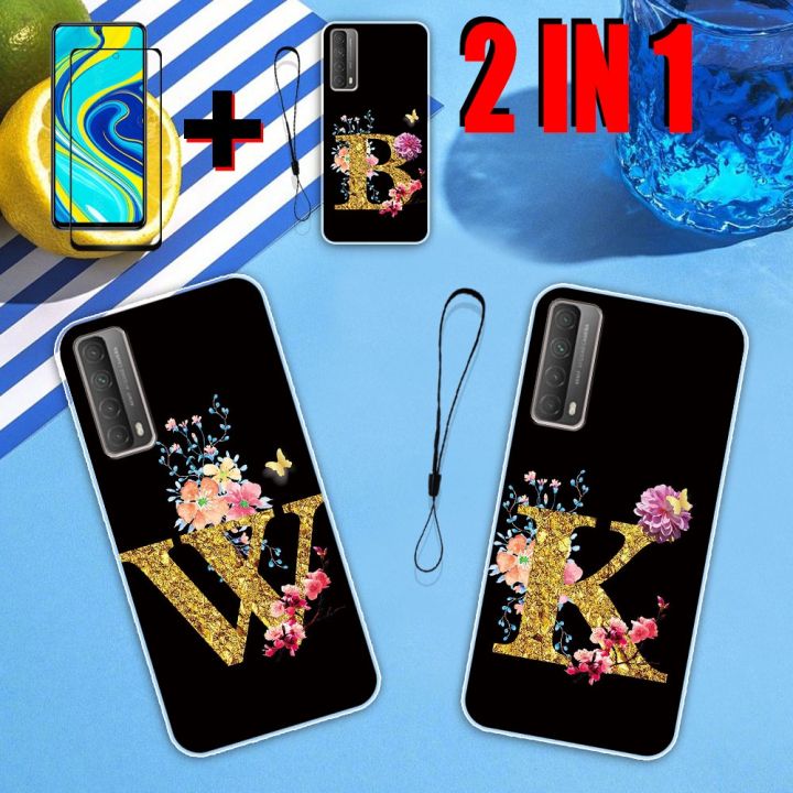 2 IN 1 HUAWEI Y7A Phone Case with Tempered Glass Ceramic Protector ...